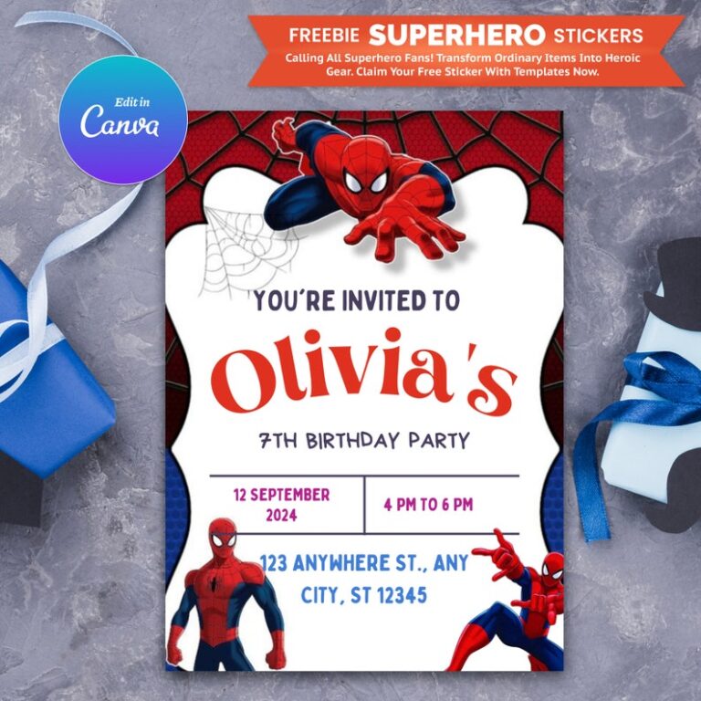 Editable Birthday Invitation Template - Creator Studio99