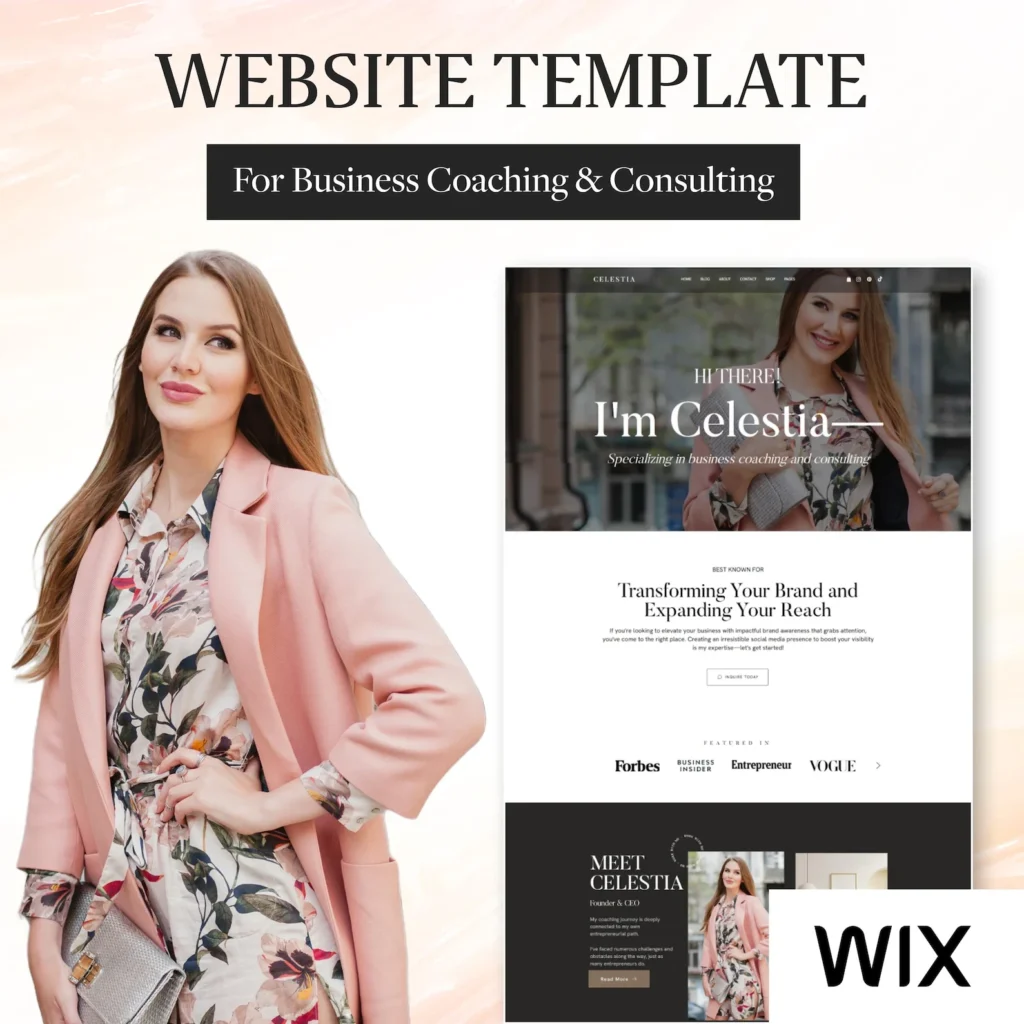 Custom Wix Website Template for Business Coaches - Creator Studio99